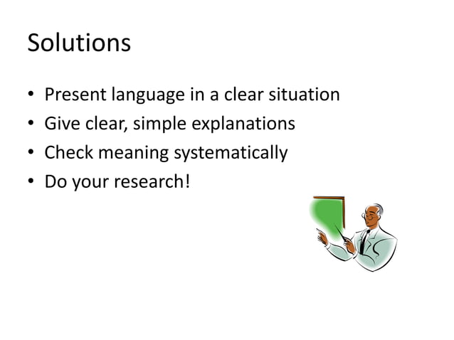 Analysing language and anticipating problems | PPT