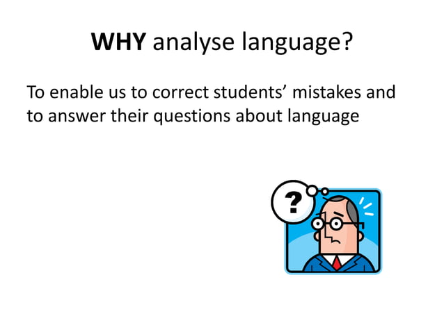 Analysing language and anticipating problems | PPT