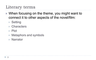 Analysing literature | PPT