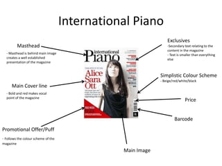 Analyasis of magazine covers, contents pages and double page spreads ...