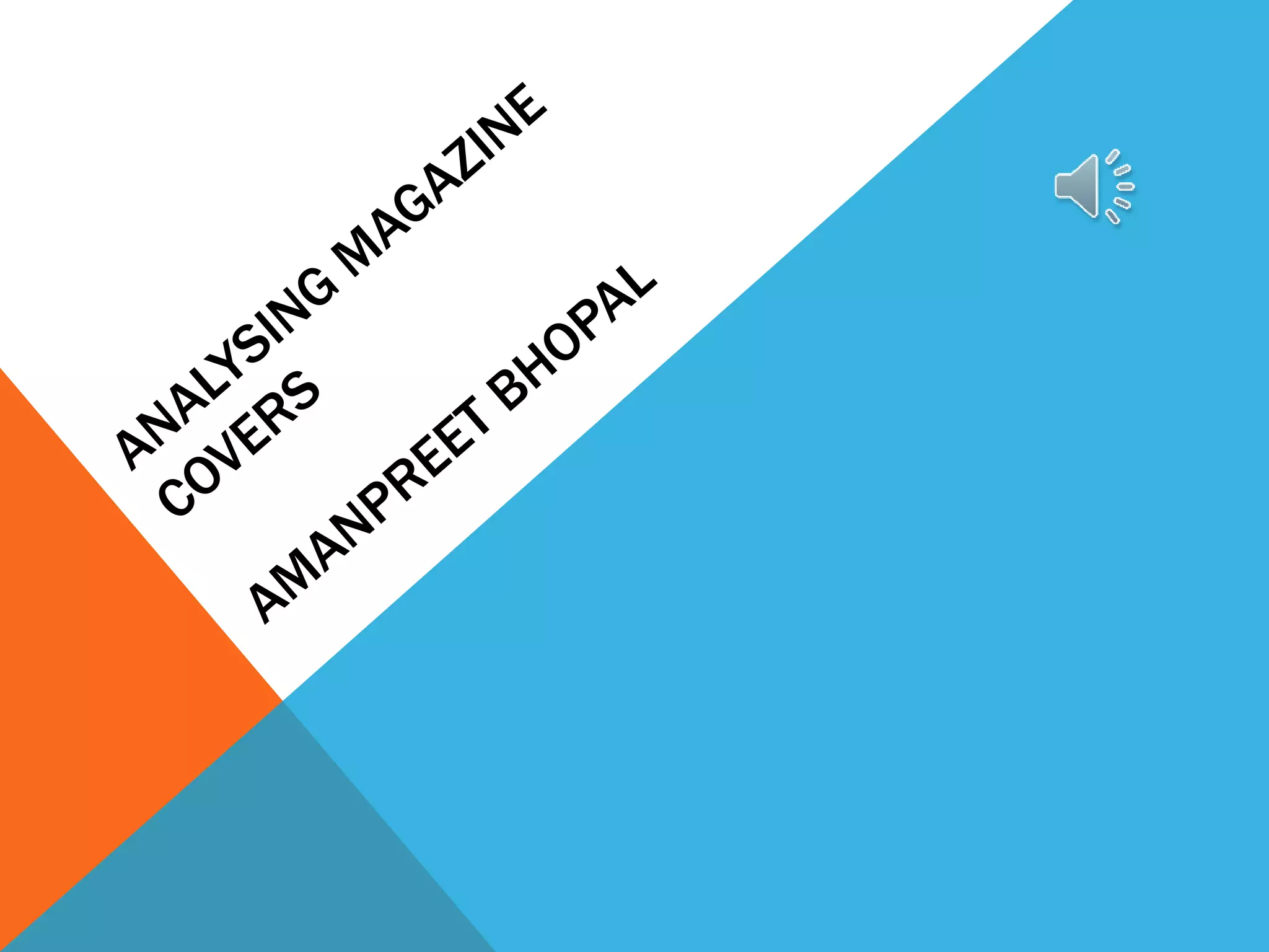 Analysing magazine covers | PPTX