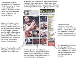 Analysing magazine features and connotations | PPT