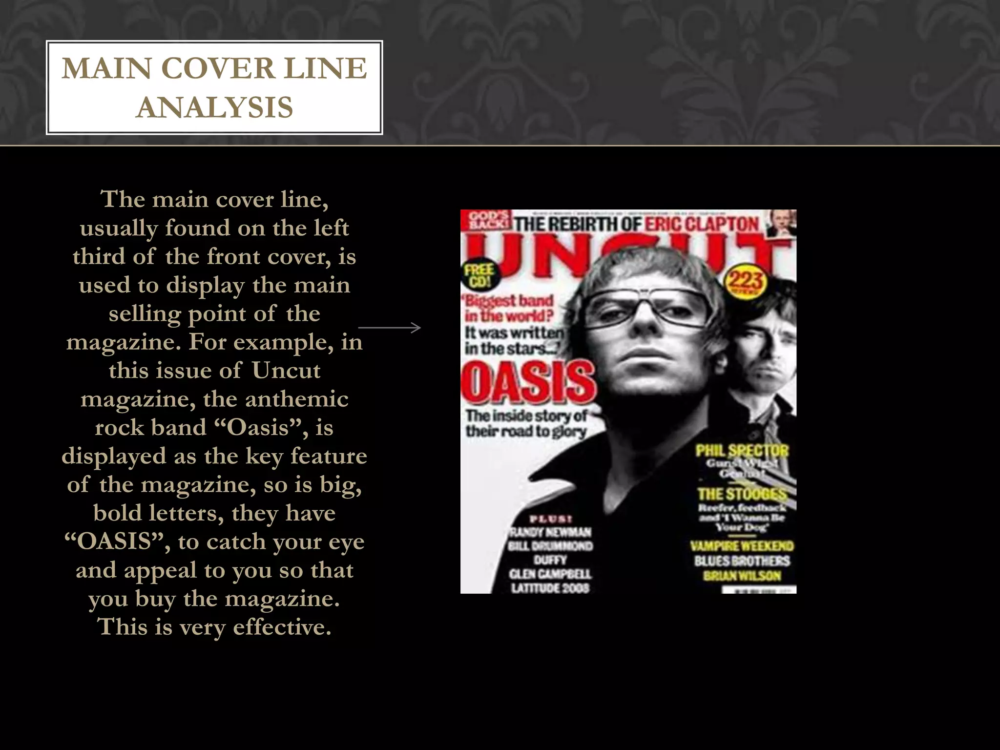 Analysing magazine front covers | PPTX