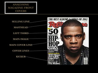 Analysing magazine front covers | PPTX