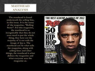Analysing magazine front covers | PPTX
