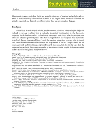 Analysing Multimodal Intertextuality An Illustrative Analysis | PDF
