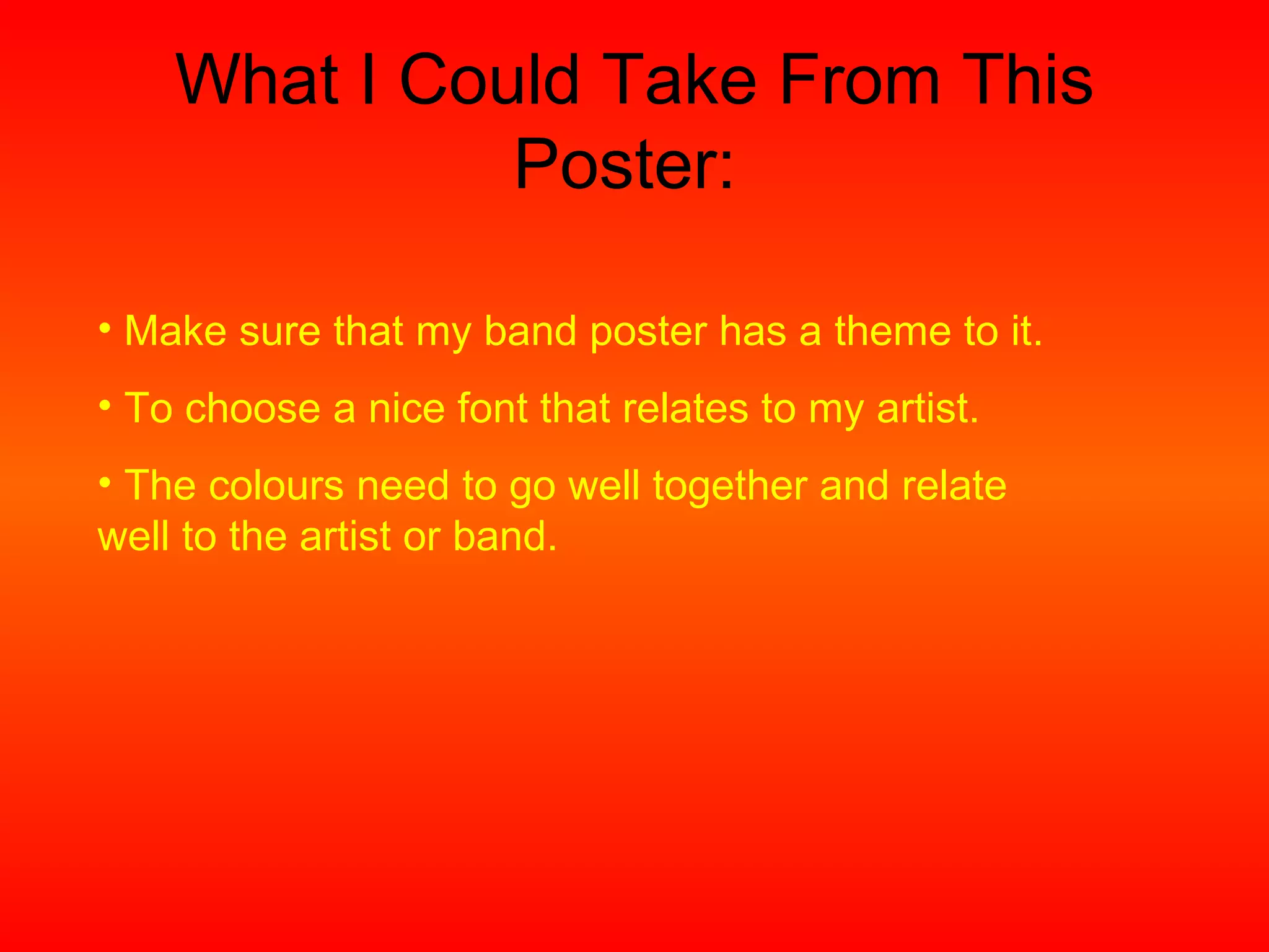 Analysing Music Posters 2 | PPT