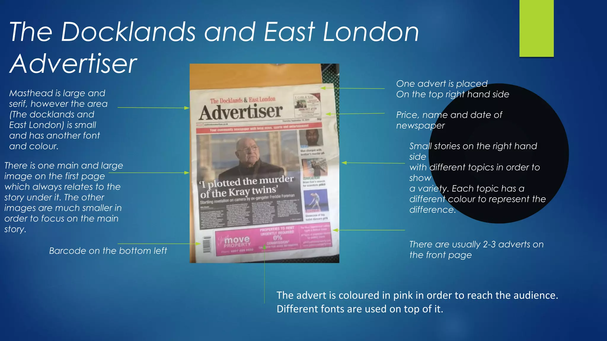 Analysing newspaper front cover and second page | ODP