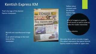 Analysing newspaper front cover and second page | ODP