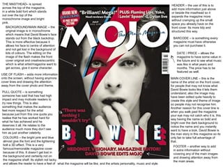 Analysing magazine cover | PPT | Desktop Publishing | Computer Software ...