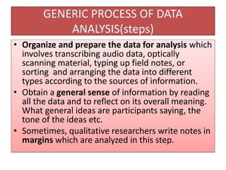 Analyzing observational data during qualitative research | PPTX