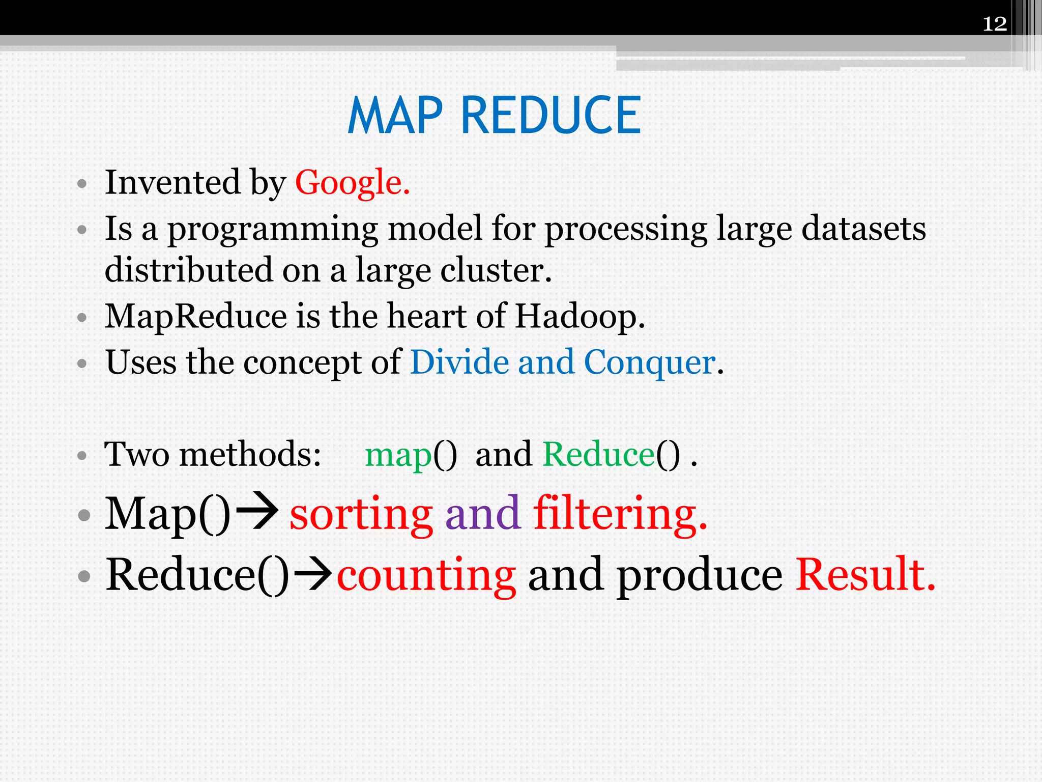 Analysing of big data using map reduce | PPTX
