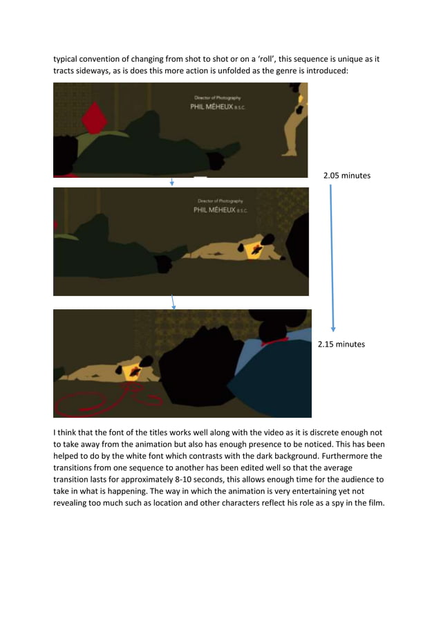 Analysing opening title sequences casino royale | DOCX