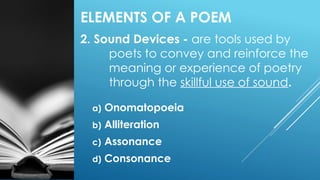 Analyzing poems with 4 or more stanzas in terms of its elements.pptx