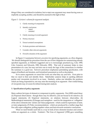 Analysing Policy Arguments | PDF