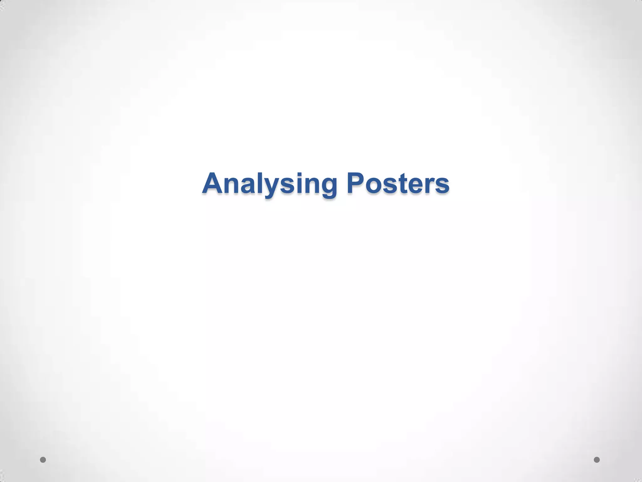 Analysing posters | PPTX