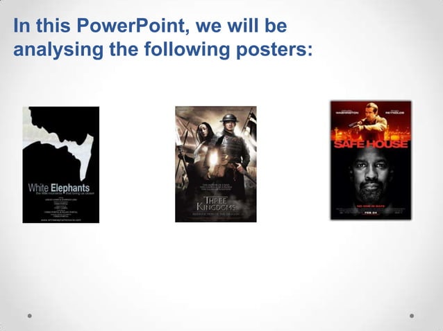 Analysing posters | PPT