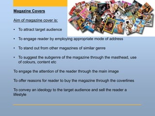 Analysing print based media | PPTX