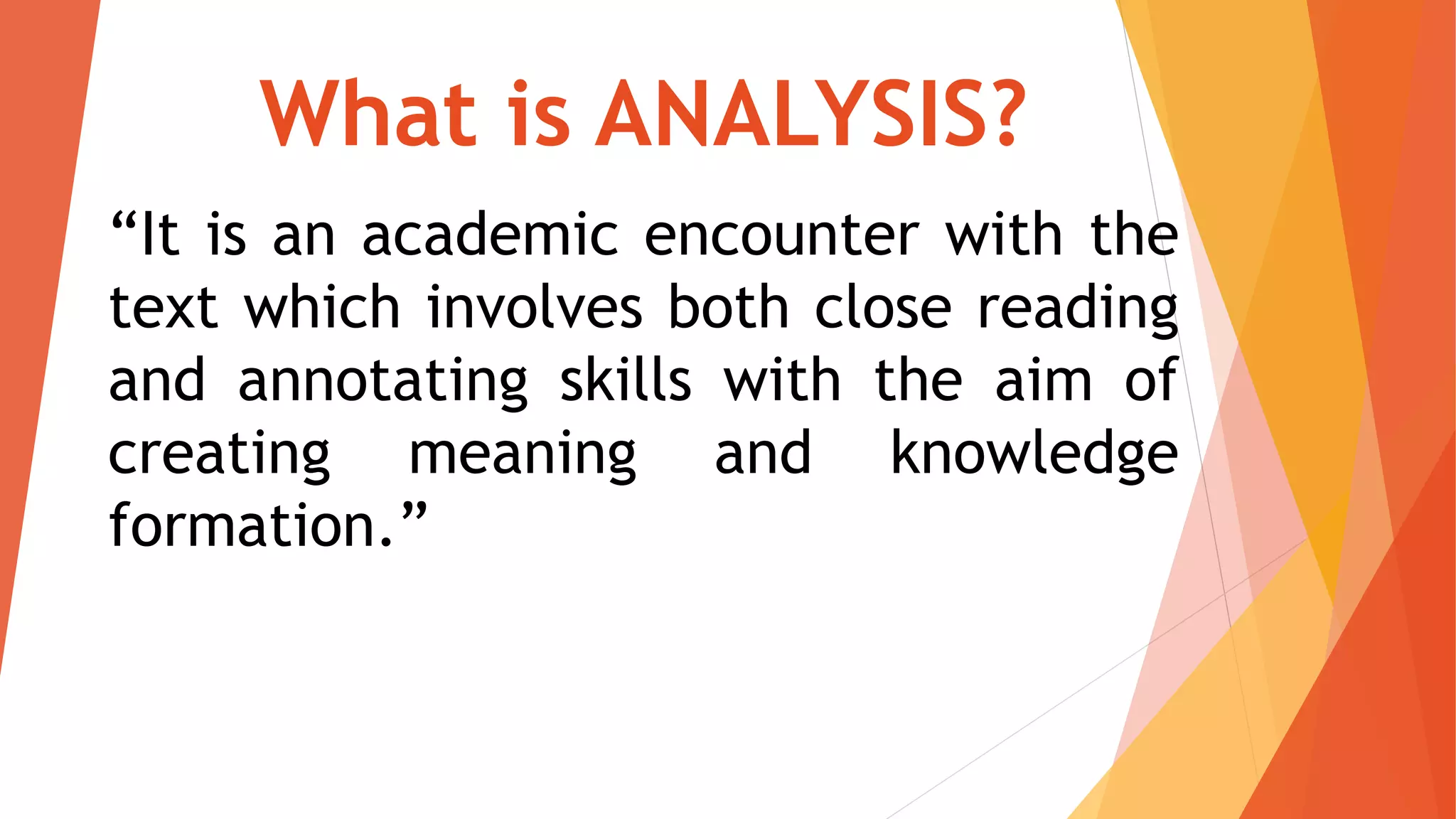 Analysing prose and poetry | PPTX
