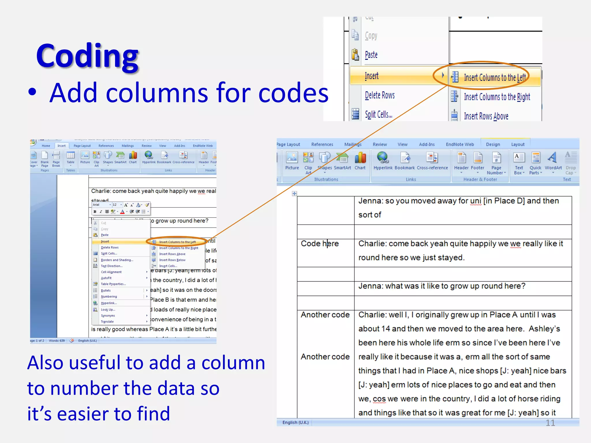 QMiP workshop: Analysing qualitative data using microsoft word | PDF QMiP workshop: Analysing qualitative data using microsoft word | PDF