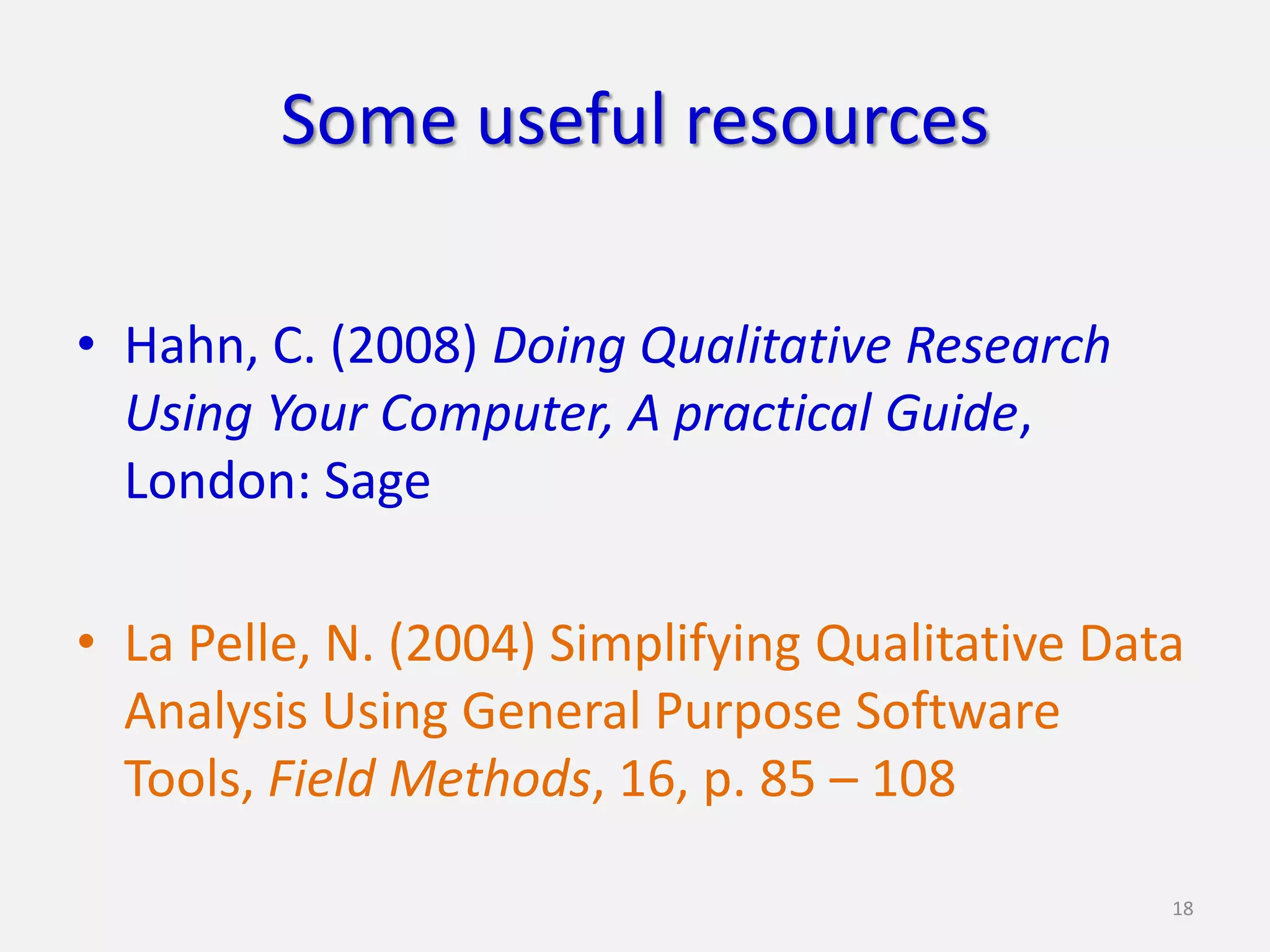 QMiP workshop: Analysing qualitative data using microsoft word | PDF