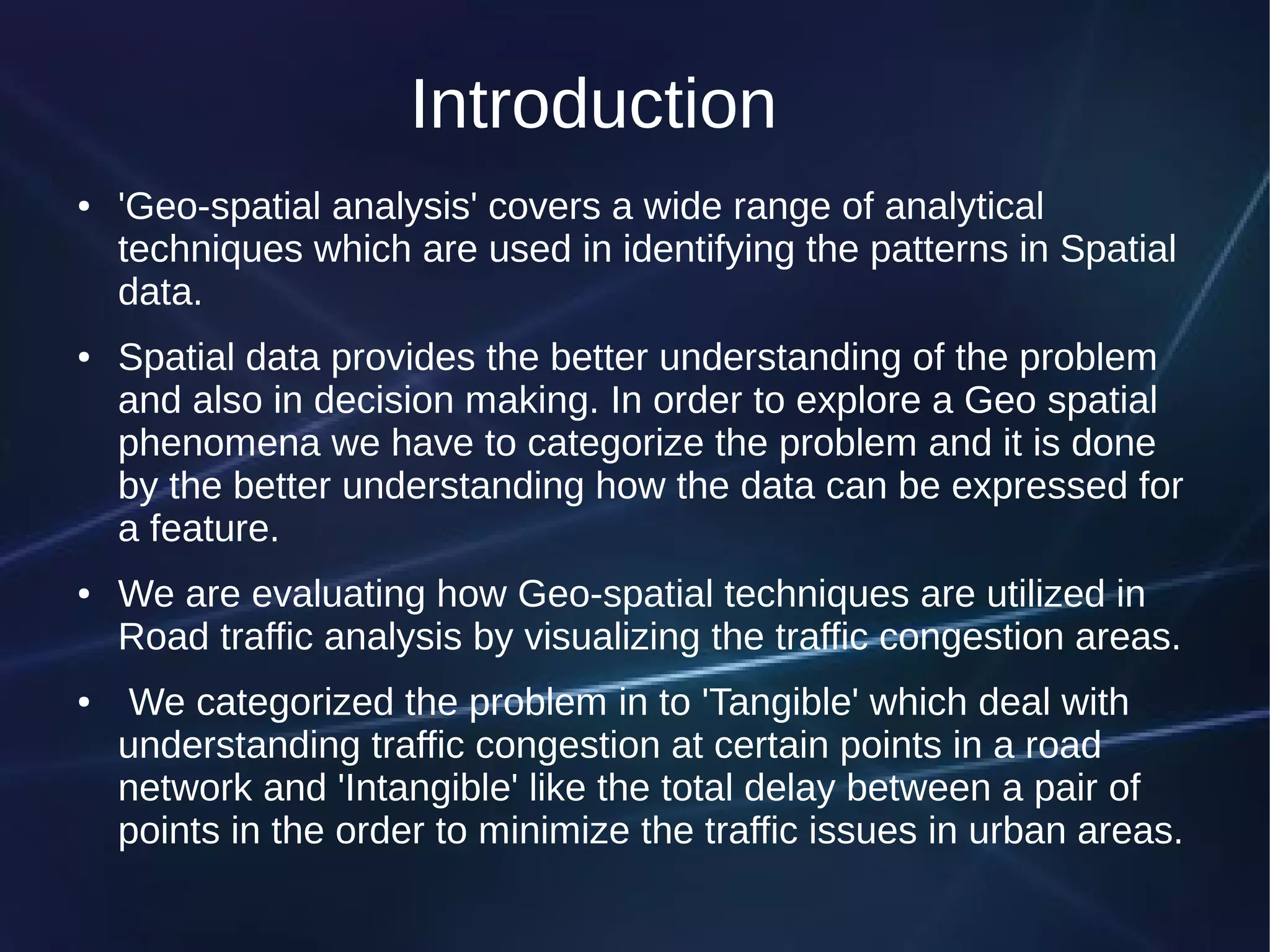 Analysing road traffic | ODP | Geography | Science