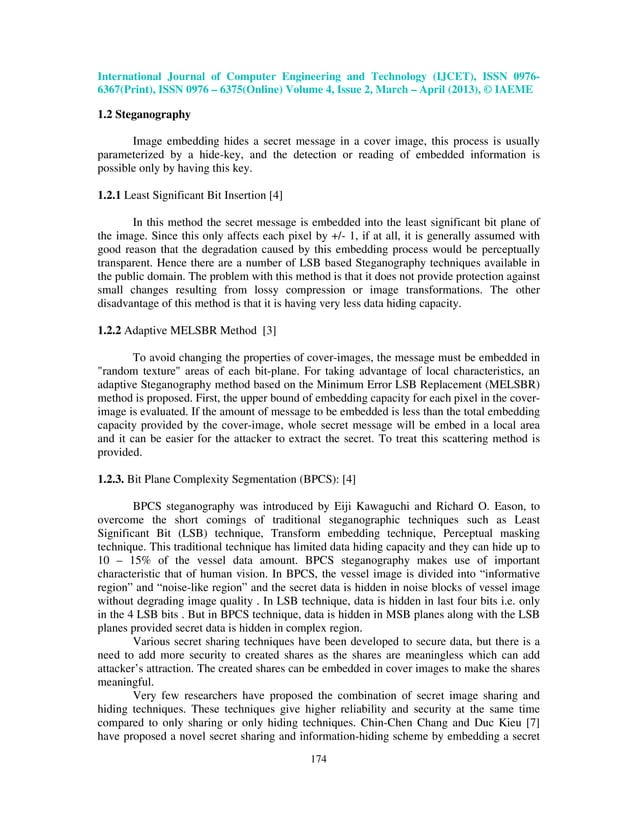 Analysing Secure Image Secret Sharing Schemes Based On Steganography Pdf