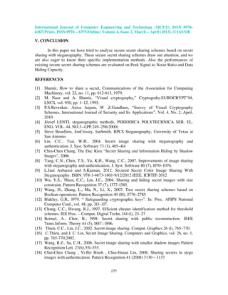 Analysing secure image secret sharing schemes based on steganography | PDF