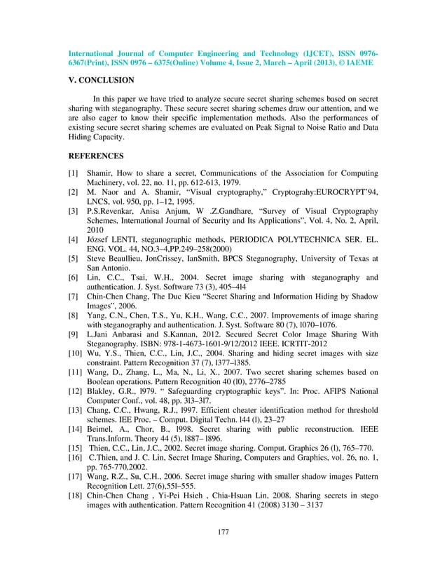 Analysing Secure Image Secret Sharing Schemes Based On Steganography Pdf