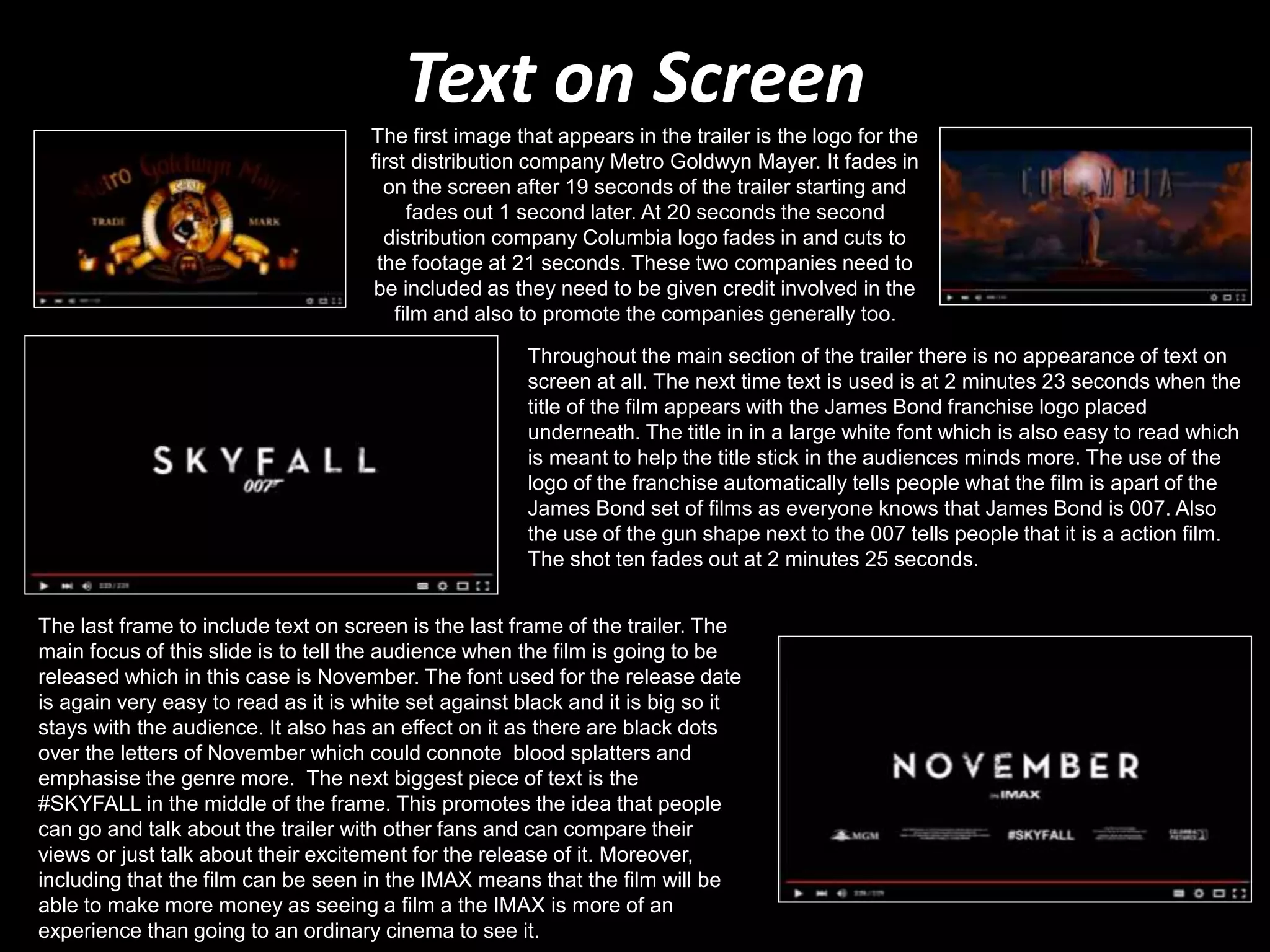 Analysing the Sky Fall Trailer | PPTX