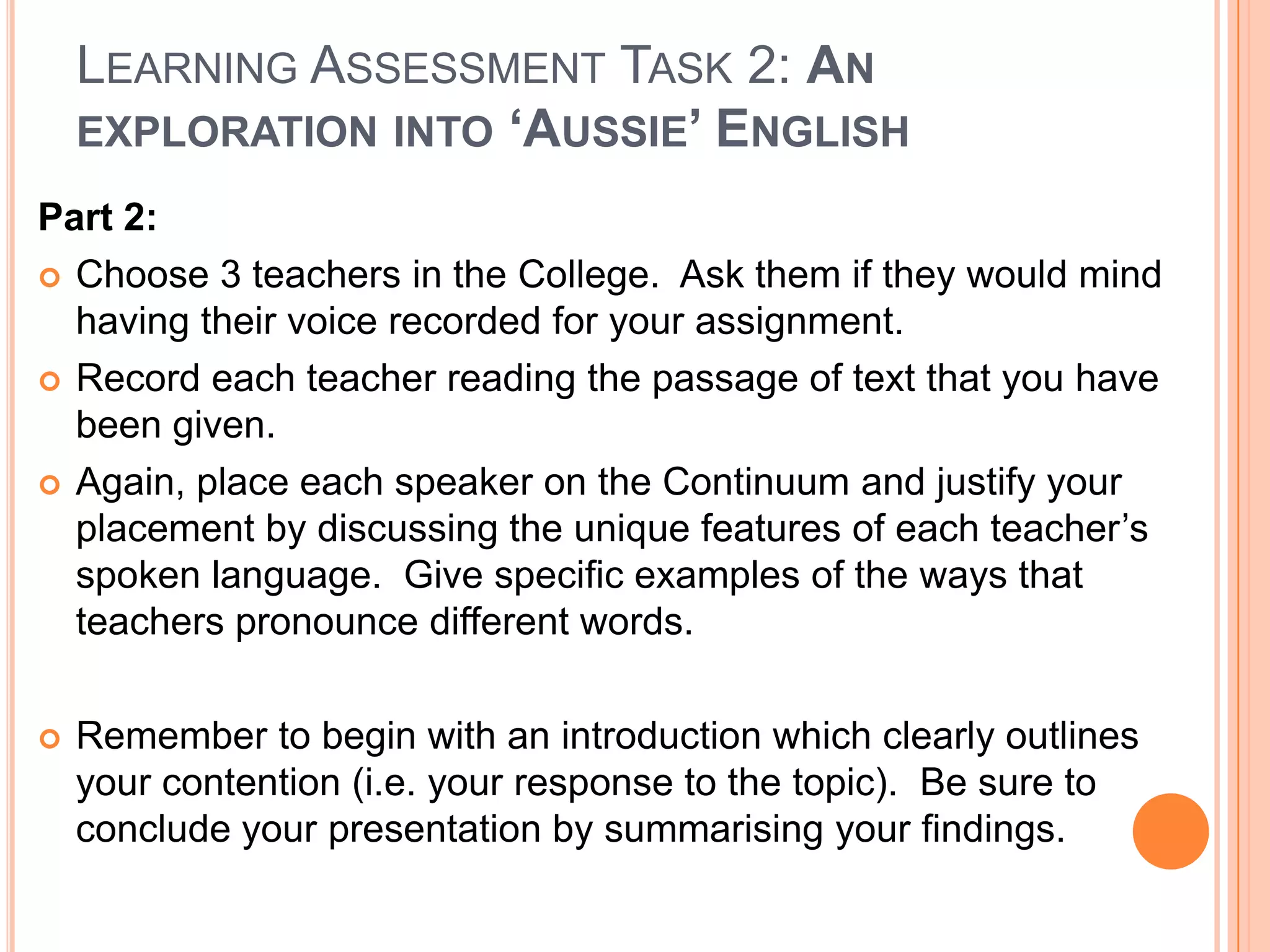Analysing spoken language | PPTX