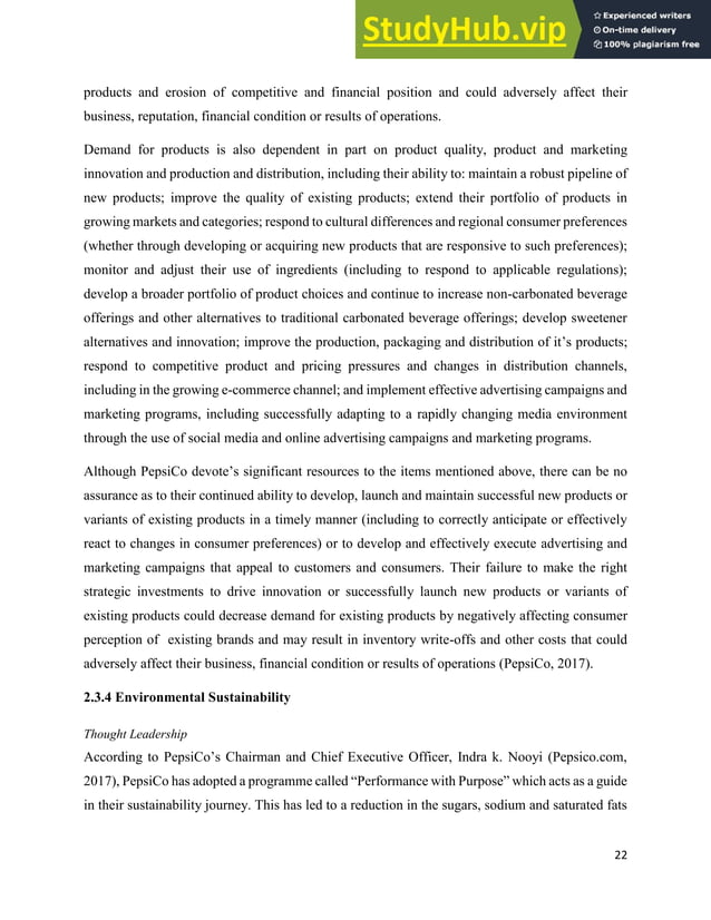 ANALYSING THE COMPLEXITIES OF PEPSICO S OPERATIONS IN THE GLOBAL ...