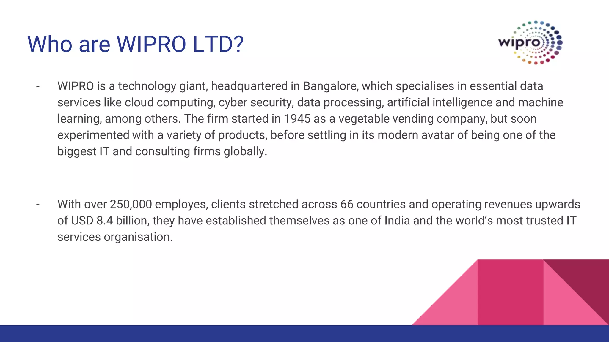 Analysing the financial statements of WIPRO LTD.pptx