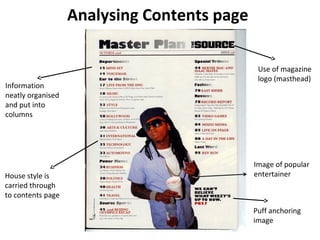 Analysing the source front cover (magazine) | PPT