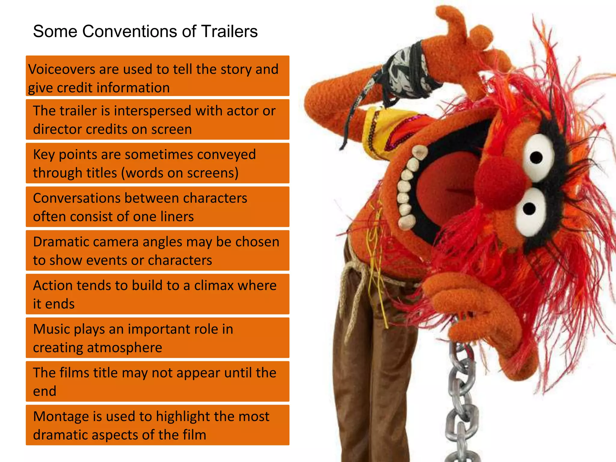 Analysing trailers conventions & structure | PPTX