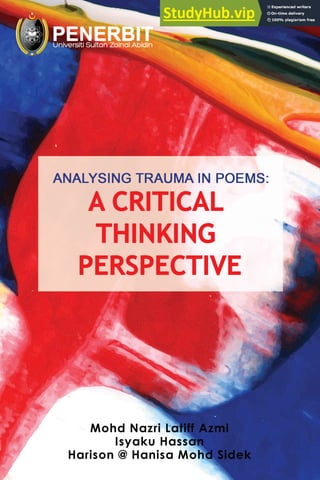 Analysing Trauma In Poems A Critical Thinking Perspective | PDF
