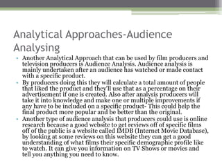 Analysing tv programmes powerpoint | PPTX