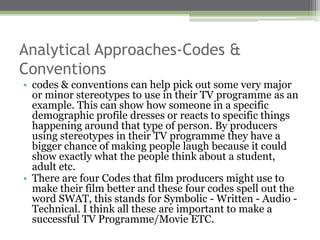 Analysing tv programmes powerpoint | PPTX