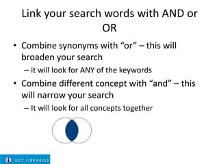 Analysing your assignment/thesis topic | PPTX | Search | Internet