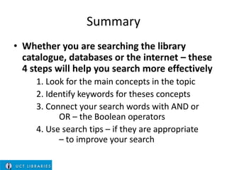 Analysing your assignment/thesis topic | PPTX | Search | Internet