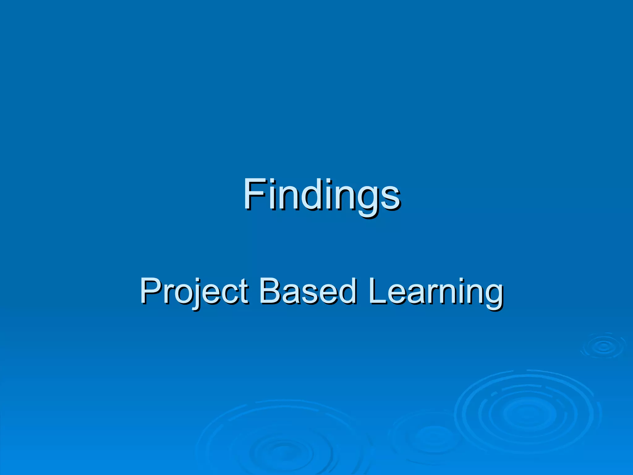 Findings | PPT