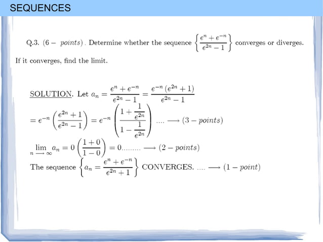 Analysis sequences and bounded sequences | ODP | Science