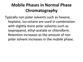 Mobile phase in chromatography | PPTX