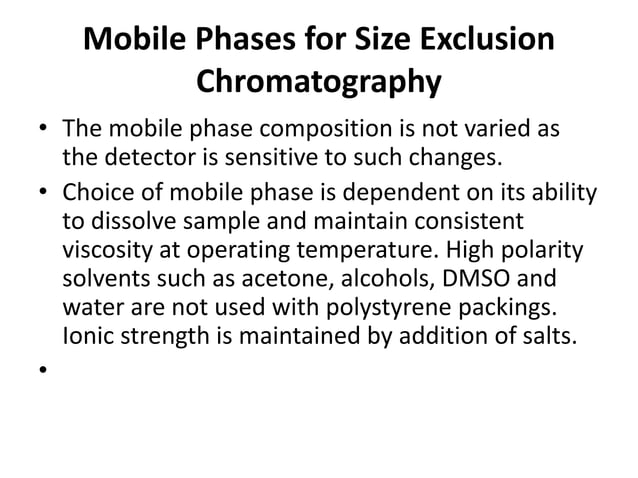 Mobile phase in chromatography | PPTX | Chemistry | Science