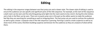 Title Sequence Analysis | ODP