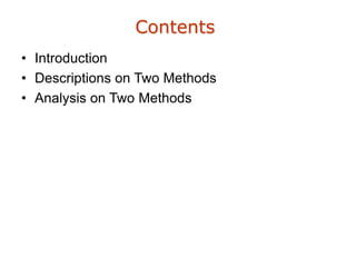 Analysis 2-methods | PPT