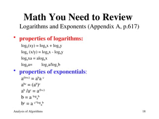 Analysis design and analysis of algorithms ppt | PPT