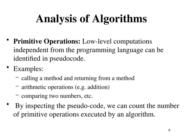 Analysis design and analysis of algorithms ppt | PPT Analysis design and analysis of algorithms ppt | PPT