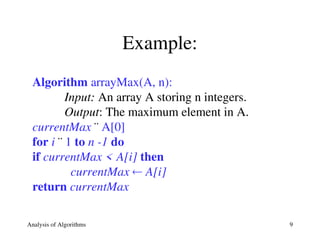 Analysis design and analysis of algorithms ppt | PPT