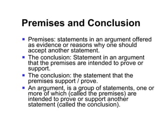 Analysis - Intro to Arguments | PPT